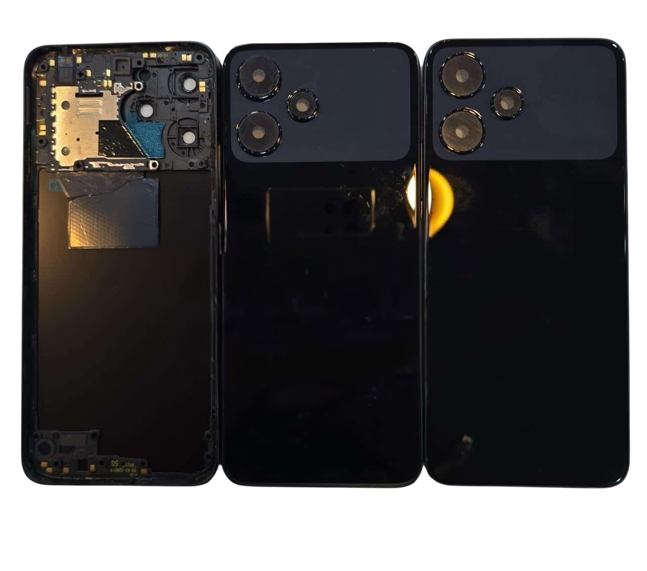 Complete Housing Body for Poco M6 Pro 5G Black Back Panel with Bezel ...