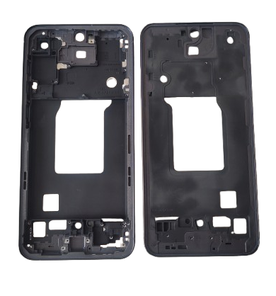 LCD Displays Middle Frame For Samsung Galaxy A55 5G Black - EGFix