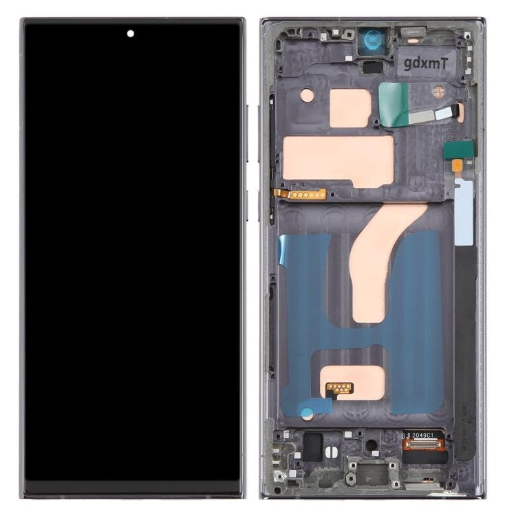 LCD Display Screen for Samsung Galaxy S22 Ultra Black with Frame – EGFix