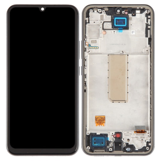 OLED Display Screen for Samsung Galaxy A34 5G Black with Frame Folder ...