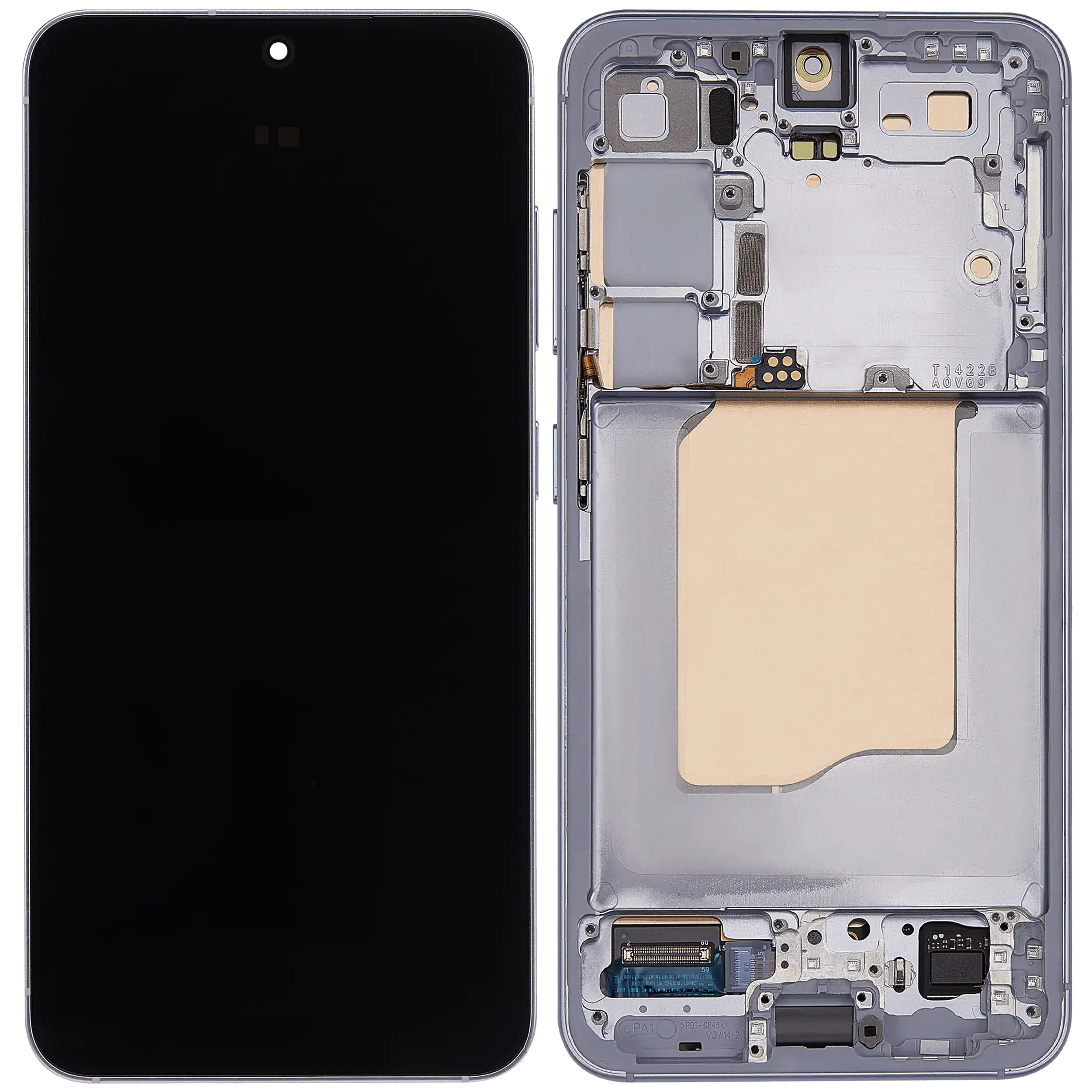 OLED Display Screen for Samsung Galaxy S25 5G Blue with Frame Folder ...