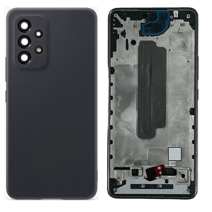 Complete Housing Body for Samsung A53 Black Back Panel and LCD Frame ...